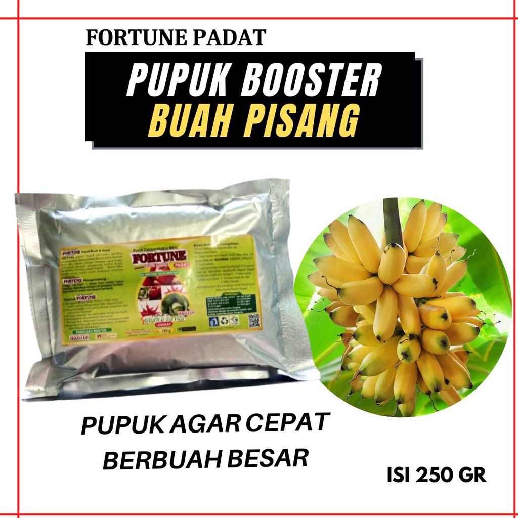 Jual Pupuk Buah Pisang 250 Gr, Booster Untuk Pisang Cavendish Agar Panen Melimpah | Shopee Indonesia