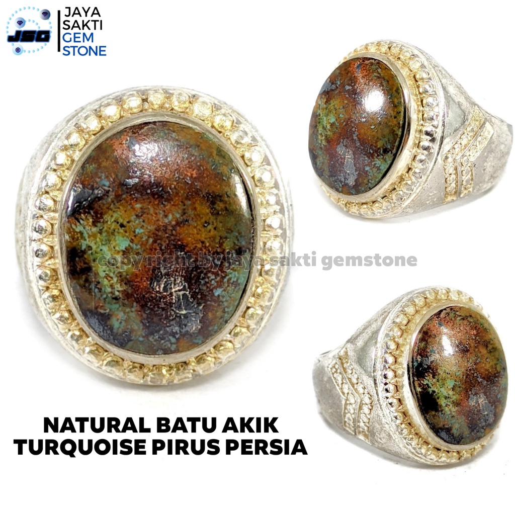 Jual Natural Batu Akik Pirus Persia Turquoise Original PPT03 | Shopee ...