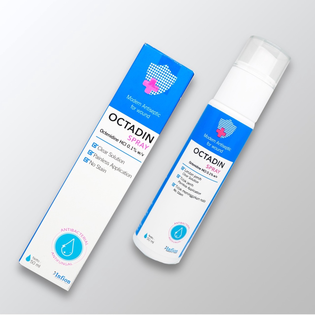 Jual OCTADIN GEL 20 GR / SPRAY 50 ML spray antiseptik tanpa alkohol ...