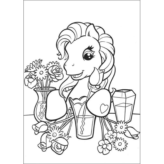 Jual Gambar Sketsa Mewarnai / Little Pony / Part 1 / Gambar Sketsa ...