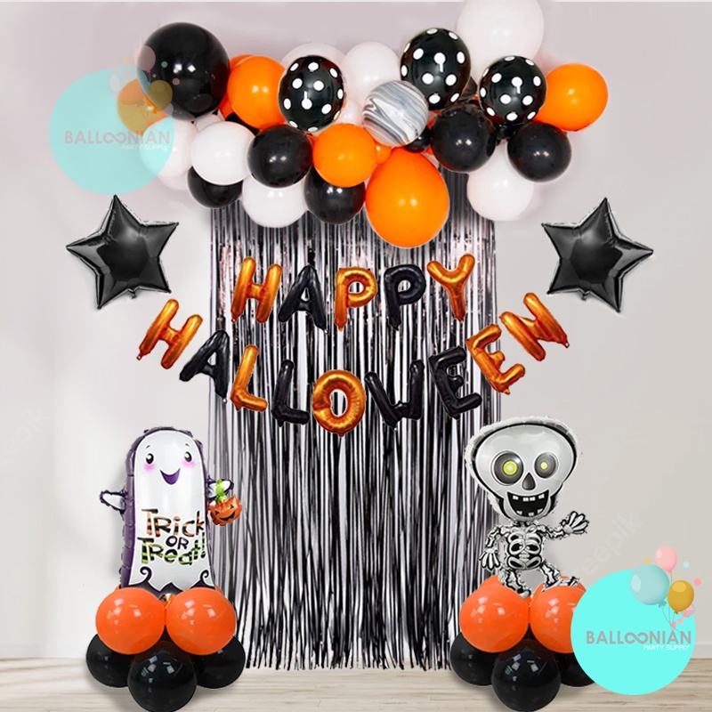 Jual HALLOWEEN TRICK OR TREAT DEKORASI SET/DECORATION HALLOWEEN/BALON ...
