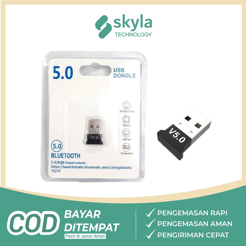 Jual USB Dongle Bluetooth 5.0 - USB Bluetooth Dongle Versi 5.0 Dongle ...