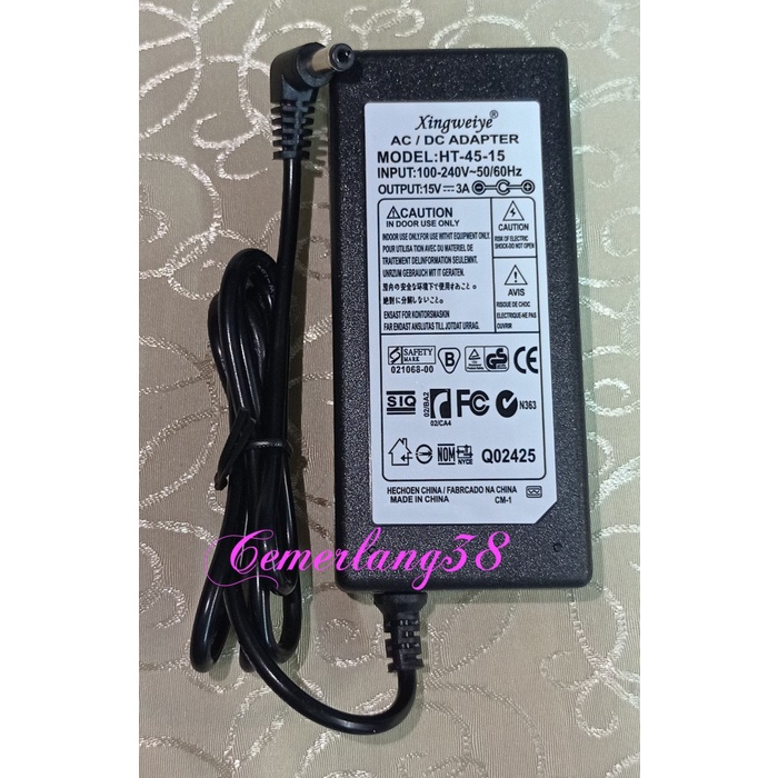 Jual Switching Adaptor 15V 3A | Shopee Indonesia