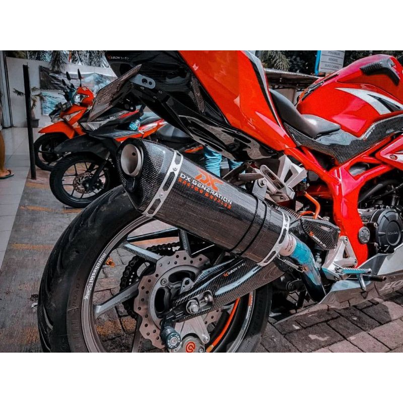 Jual Knalpot Racing DX generation tipe RvR Long Carbon Fullsistem Aerox ...