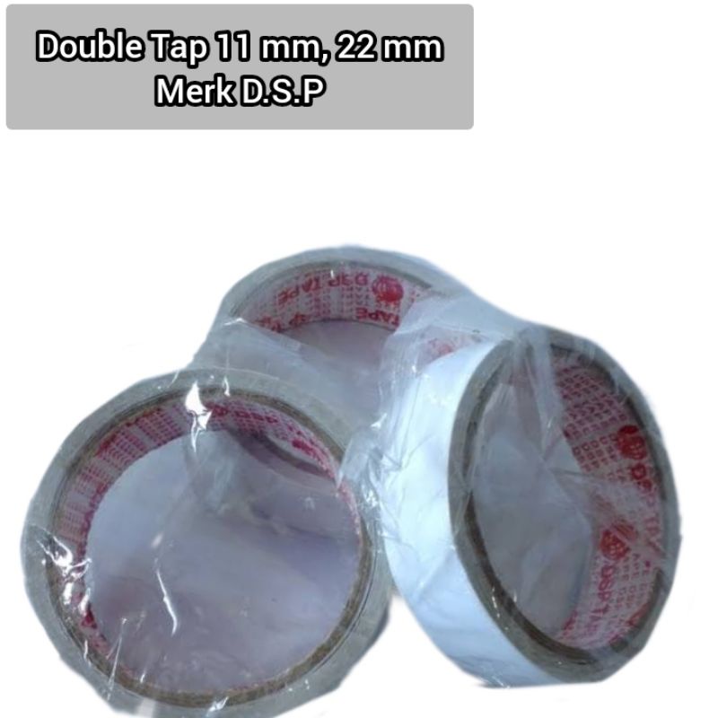Jual Double Tape 11 mm, Double Tape 22 mm merk D.S.P | Shopee Indonesia