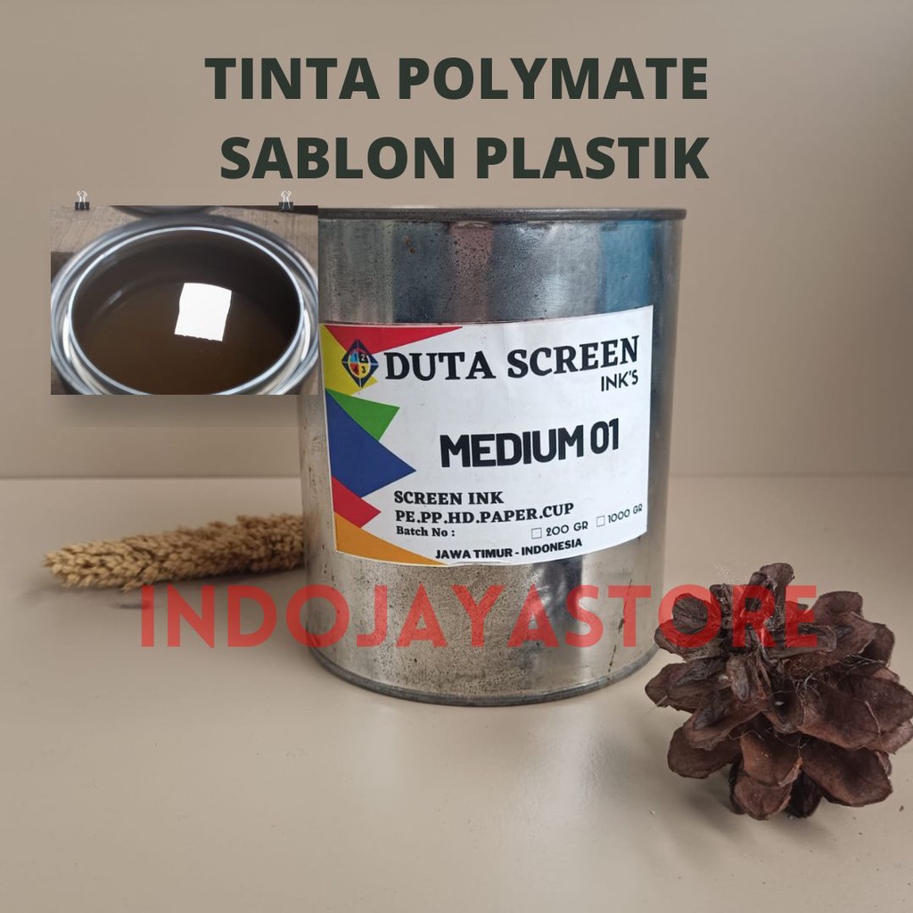 Jual TINTA SABLON PLASTIK MEDIUM-POLYMATE-DUTA SCREEN 1KG | Shopee Indonesia