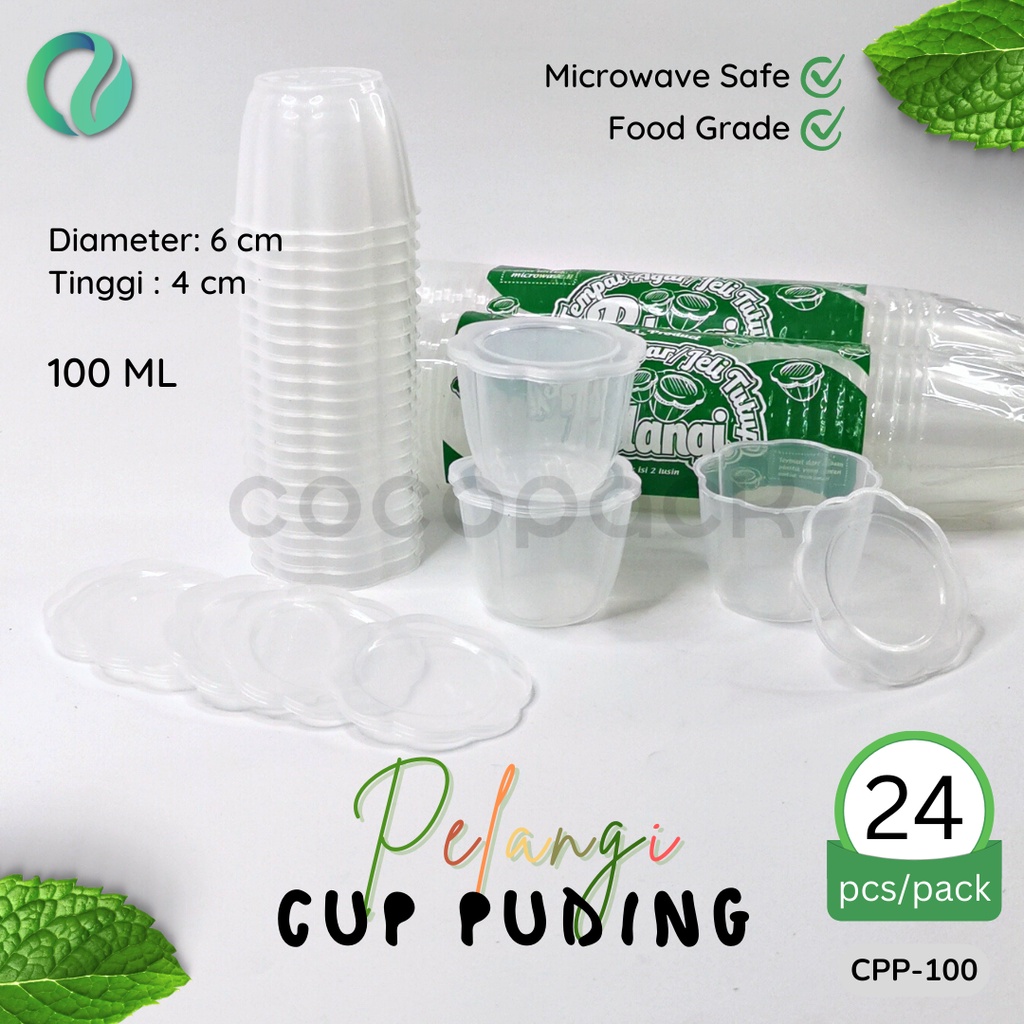 Jual Cup Puding Pelangi Kecil 100ml 24PCS | Shopee Indonesia