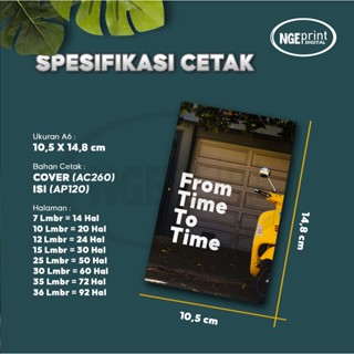 Jual Cetak Buku A6 [PREMIUM] / Cetak Booklet Company profile A6 / Cetak Buku Custom / Cetak ...