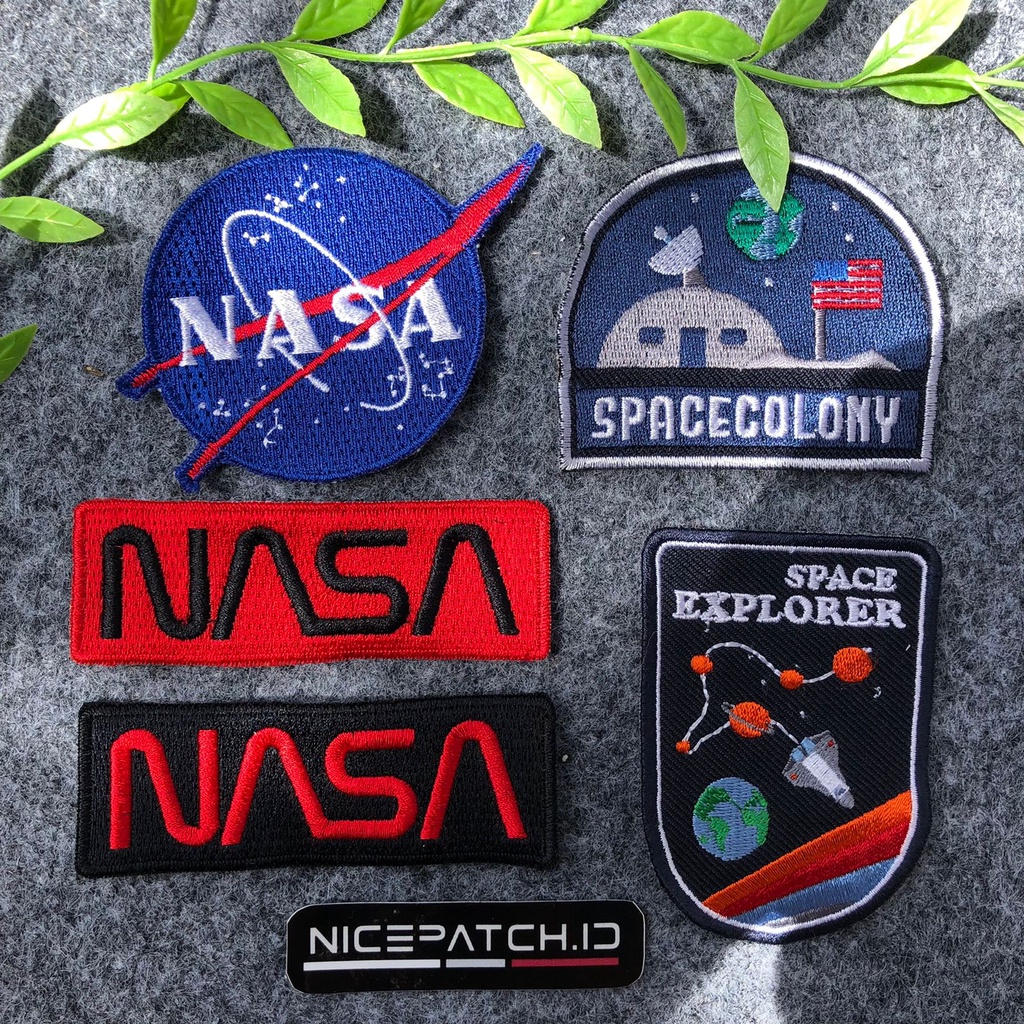 Jual Paket Patch NASA Space Colony 1Pack isi 5Pcs SESUAI GAMBAR Emblem ...