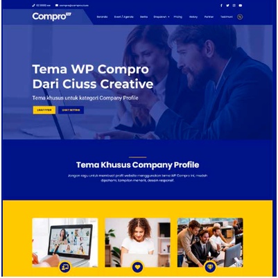Jual Tema WP Company Profile | Shopee Indonesia