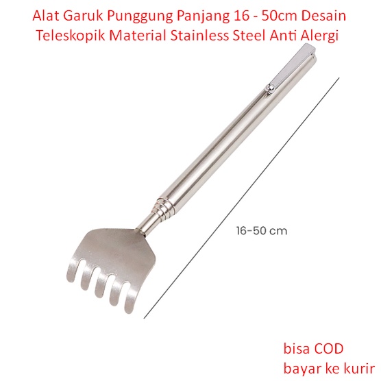 Jual Alat Garuk Punggung Panjang 16 - 50cm Desain Teleskopik Material ...
