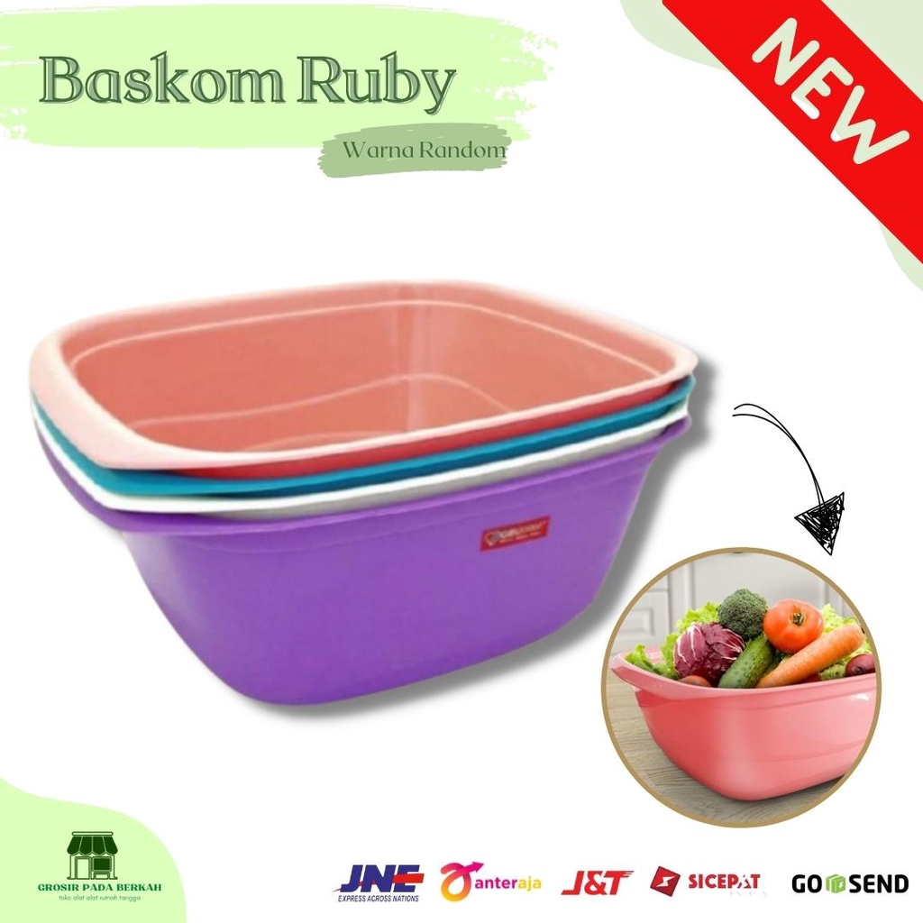 Jual GPB - Baskom Segi Ruby - Baskom 7400ml - Baskom L Besar | Shopee Indonesia