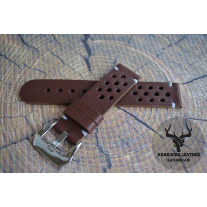 Jual STRAP JAM TANGAN KULIT WARNA COKLAT/STRAP JAM TANGAN KULIT ...