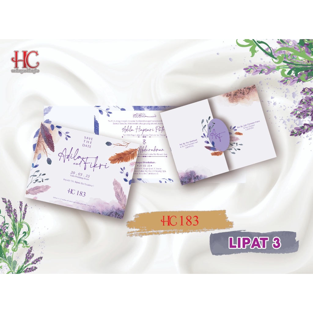 Jual Blangko Undangan HC 183 (Free File Setting Corel) | Shopee Indonesia
