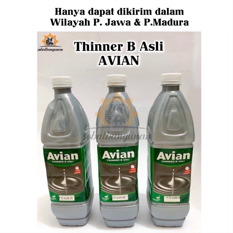Jual Thiner B AVIAN 1 LITER / Tiner B AVIAN ASLI / Thiner B 1 LITER | Shopee Indonesia