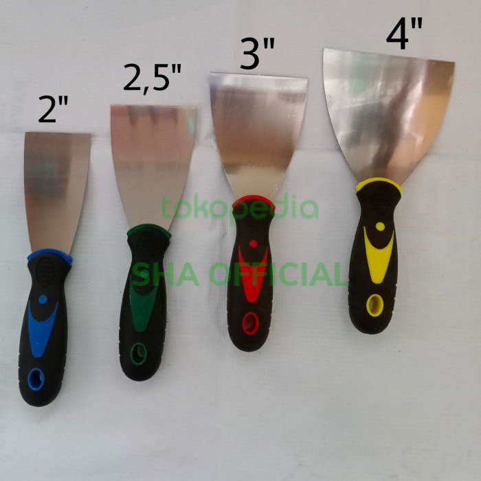 Jual KAPI KAPE SCRAPER GAGANG KARET 2/2,5/3/4 INCH | Shopee Indonesia