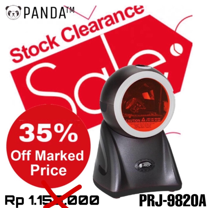 Jual Scanner Omni Directional 1D Panda Prj-2200 Laser Barcode Scanner ...