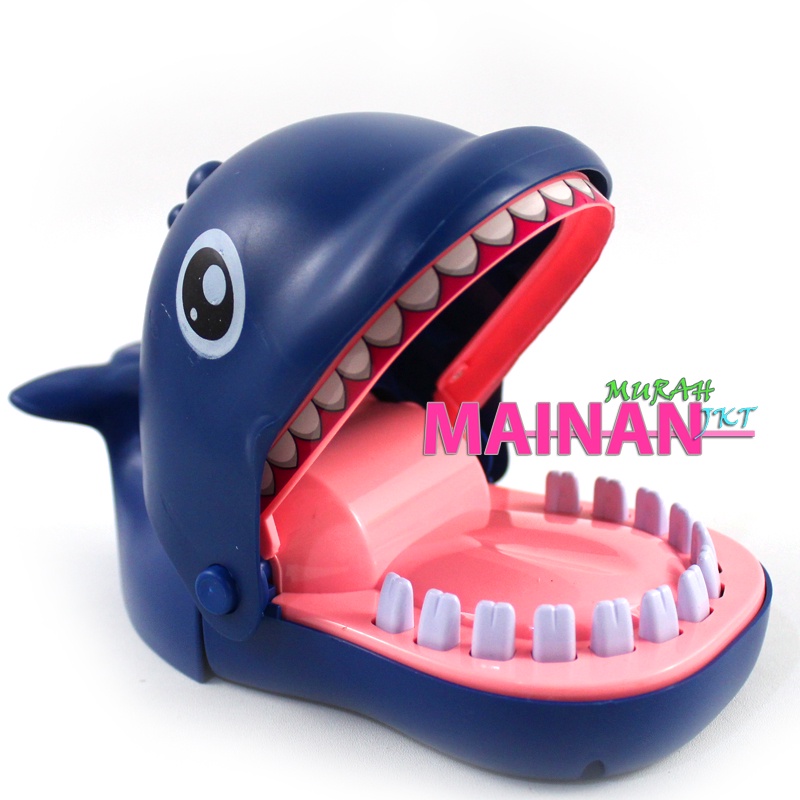 Jual MAINANKEI MAINAN ANAK MURAH LZ13 PAUS GIGIT KANTONG CRAZY WHALE ...