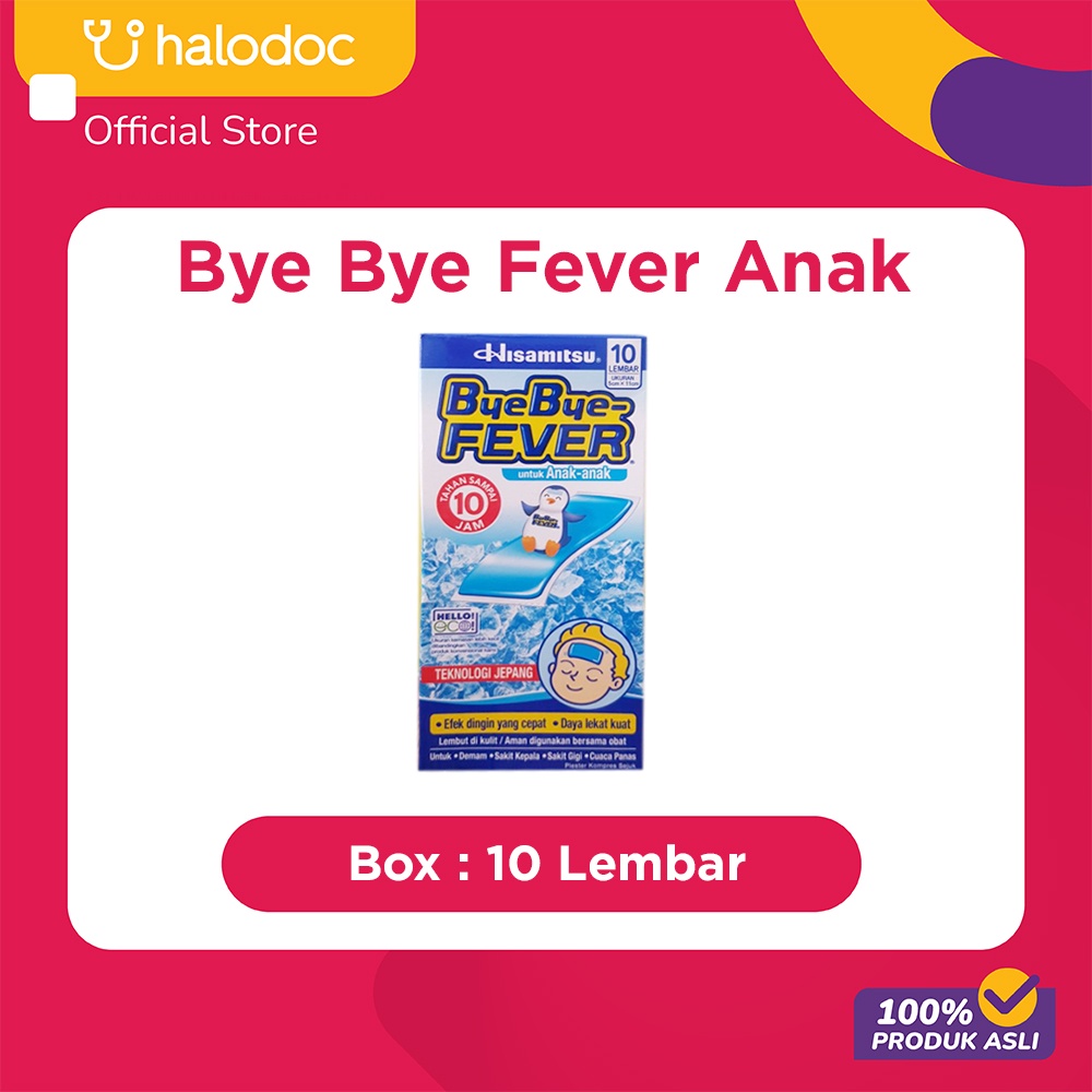 Jual Bye Bye Fever Anak 10 Lembar | Shopee Indonesia
