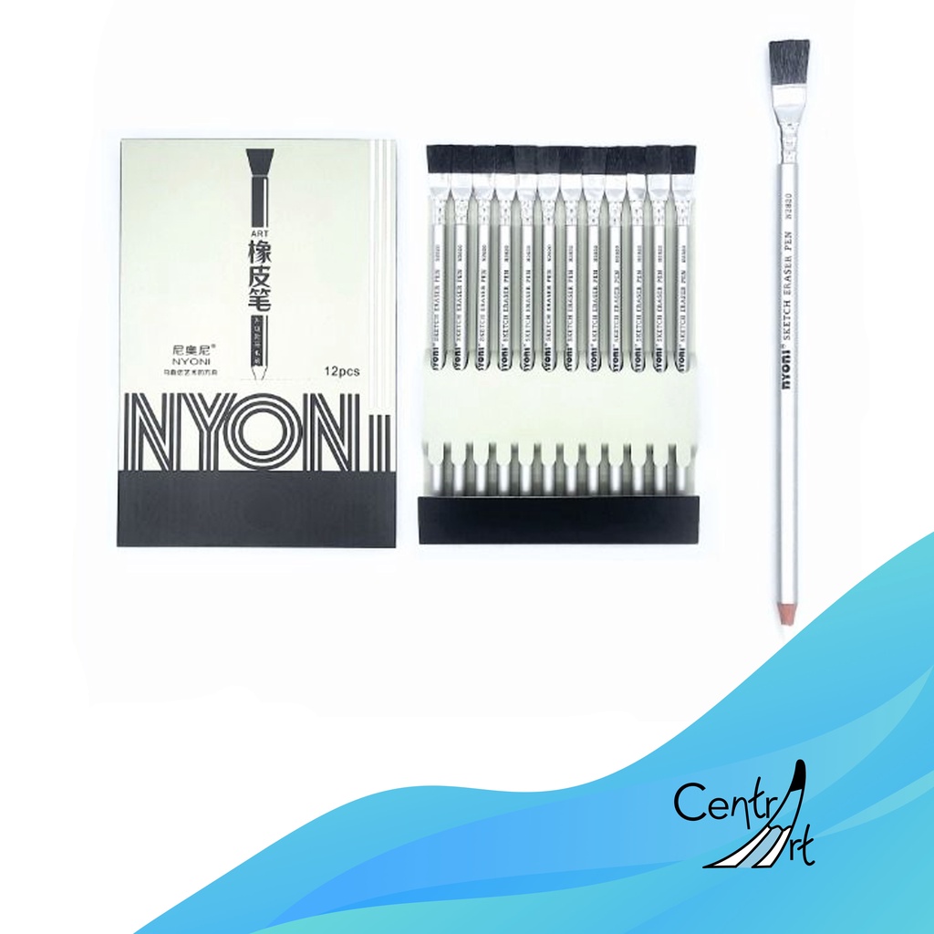 Jual Nyoni Pencil Eraser with Cleaning Brush | Shopee Indonesia