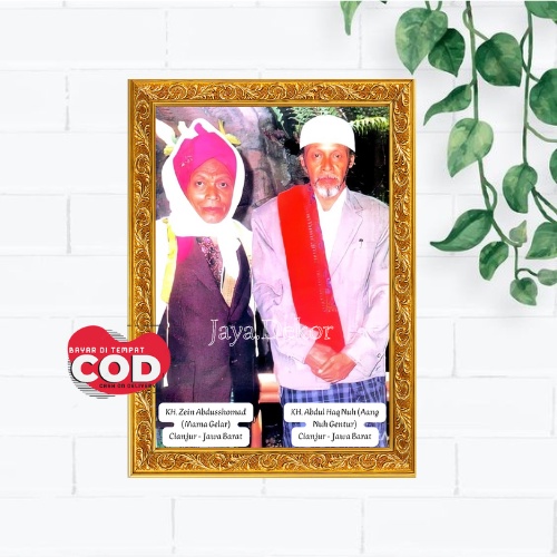 Jual POSTER POTO + BINGKAI AANG NUH KH ABDUL HAQ NUH POSTER AANG NUH ...