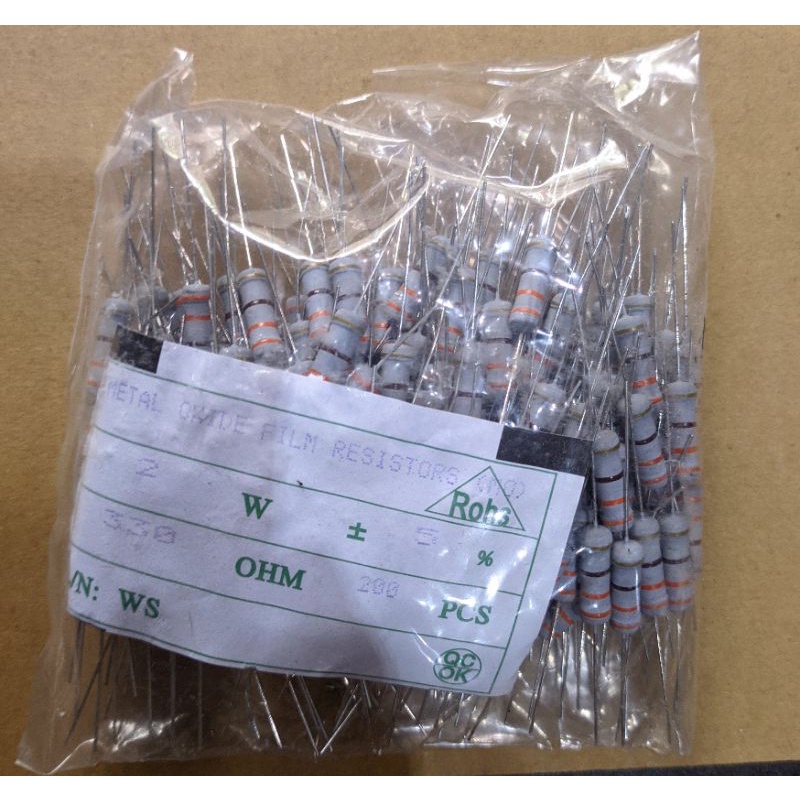 Jual Resistor 330 ohm 2 watt 200 pcs | Shopee Indonesia
