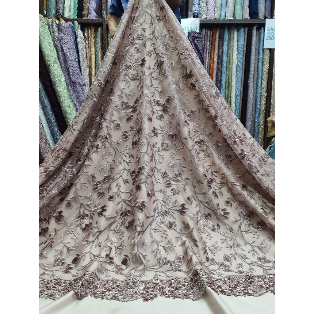 Jual (NESKA) Bakal kain Brokat tile payet Brukat tile payet squen bahan ...