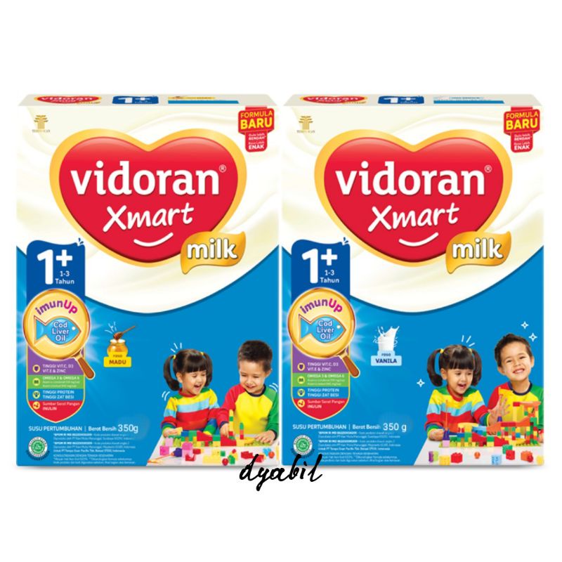 Jual Vidoran Xmart 1+ Imun Up 350 gr Susu Anak 1-3 Tahun | Shopee Indonesia