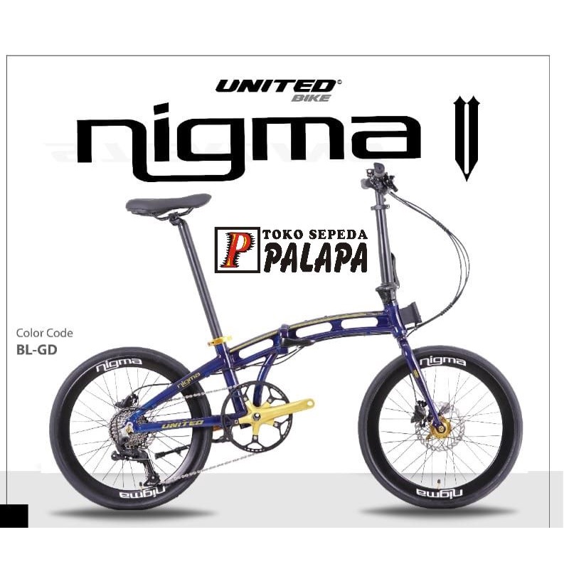 Jual SEPEDA LIPAT 20 UNITED NIGMA V Seli Folding Bike | Shopee Indonesia