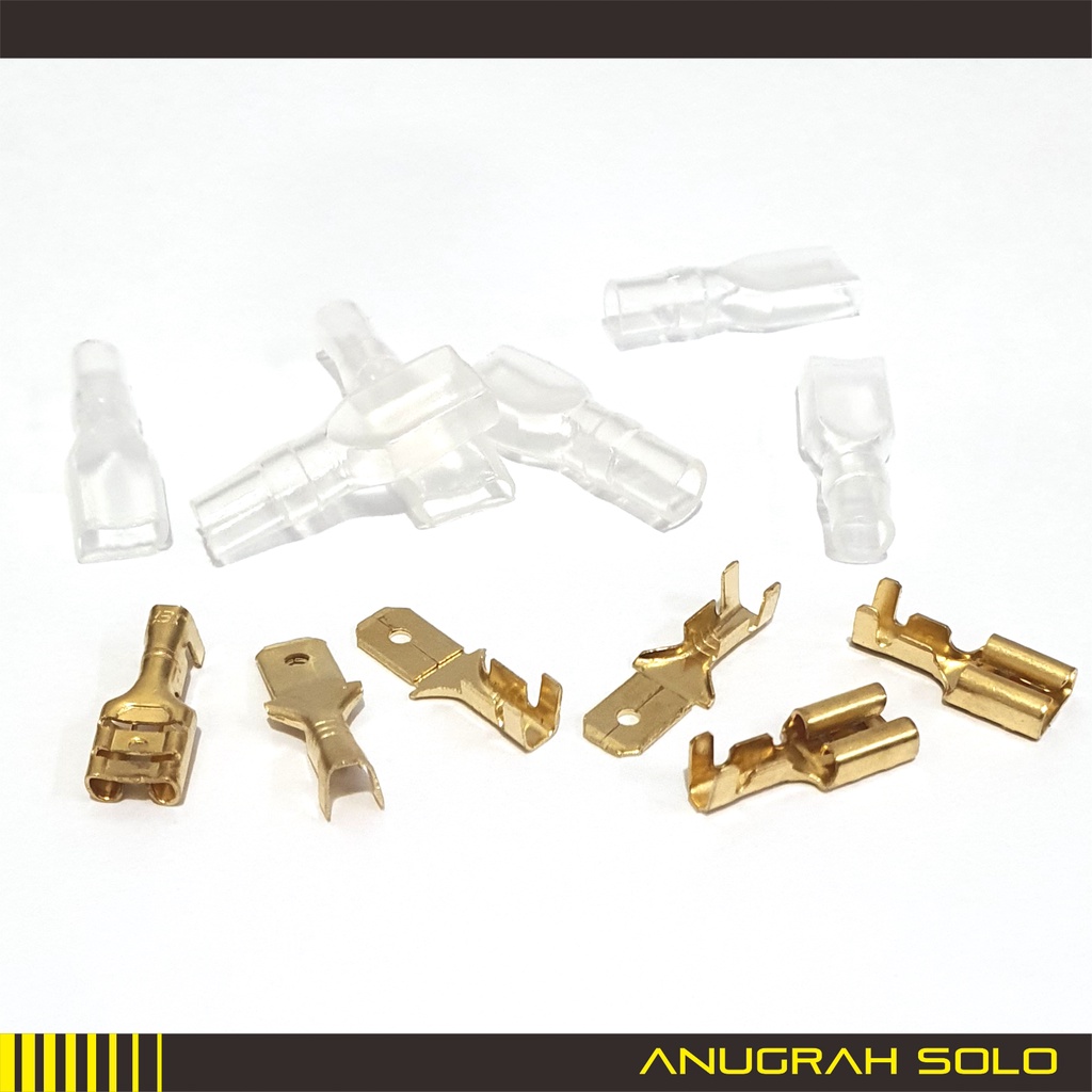 Jual Skun Gepeng Female Male Besar Konektor Mobil Motor Skun 6.3 ...