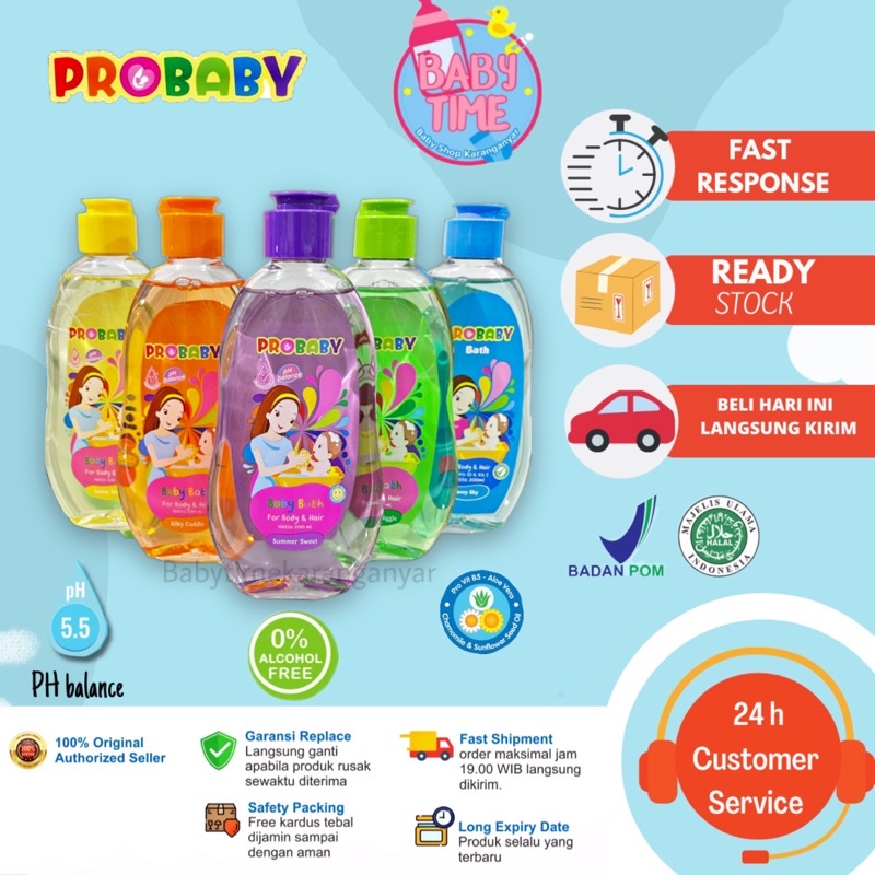 Jual PROBABY Baby Bath Hair Body 200 ml Sabun Mandi Bayi 2in1 Body dan ...