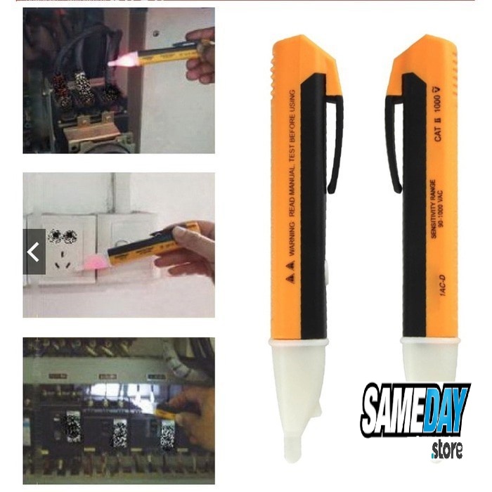 Jual Tespen Contactless Pen AC Voltage Detector 90-1000V Voltalert Non ...