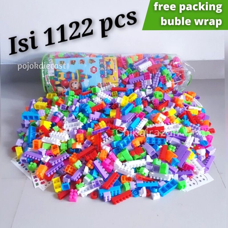 Jual Mainan Block 1122 Pcs Mainan Balok Edukatif Blok Brick Susun Anak ...