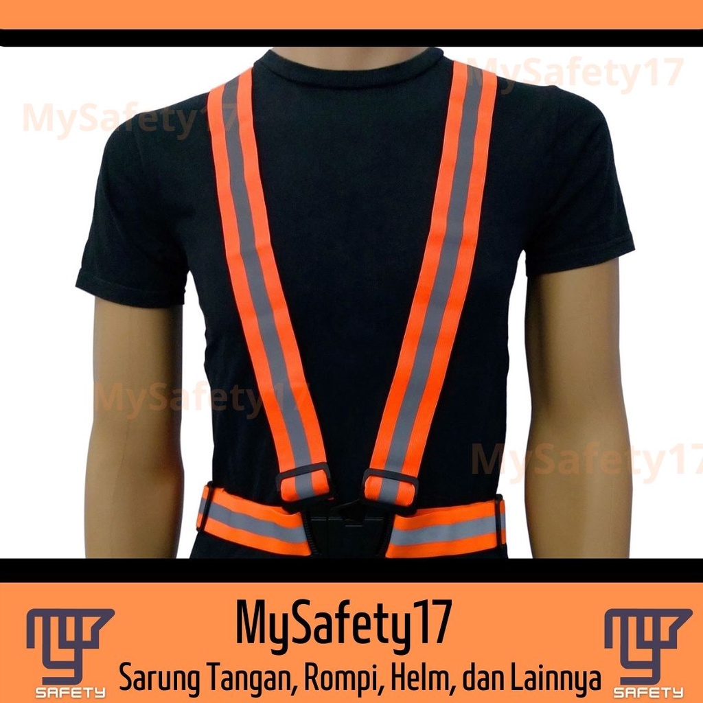 Jual Rompi Safety V karet Scotlight Vest Olahraga Nyala Rompi Elastis ...