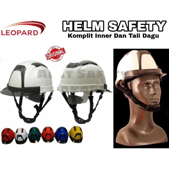 Jual Safety Helmet Helm Safety Leopard Abs Helm Proyek Leopard | Shopee ...