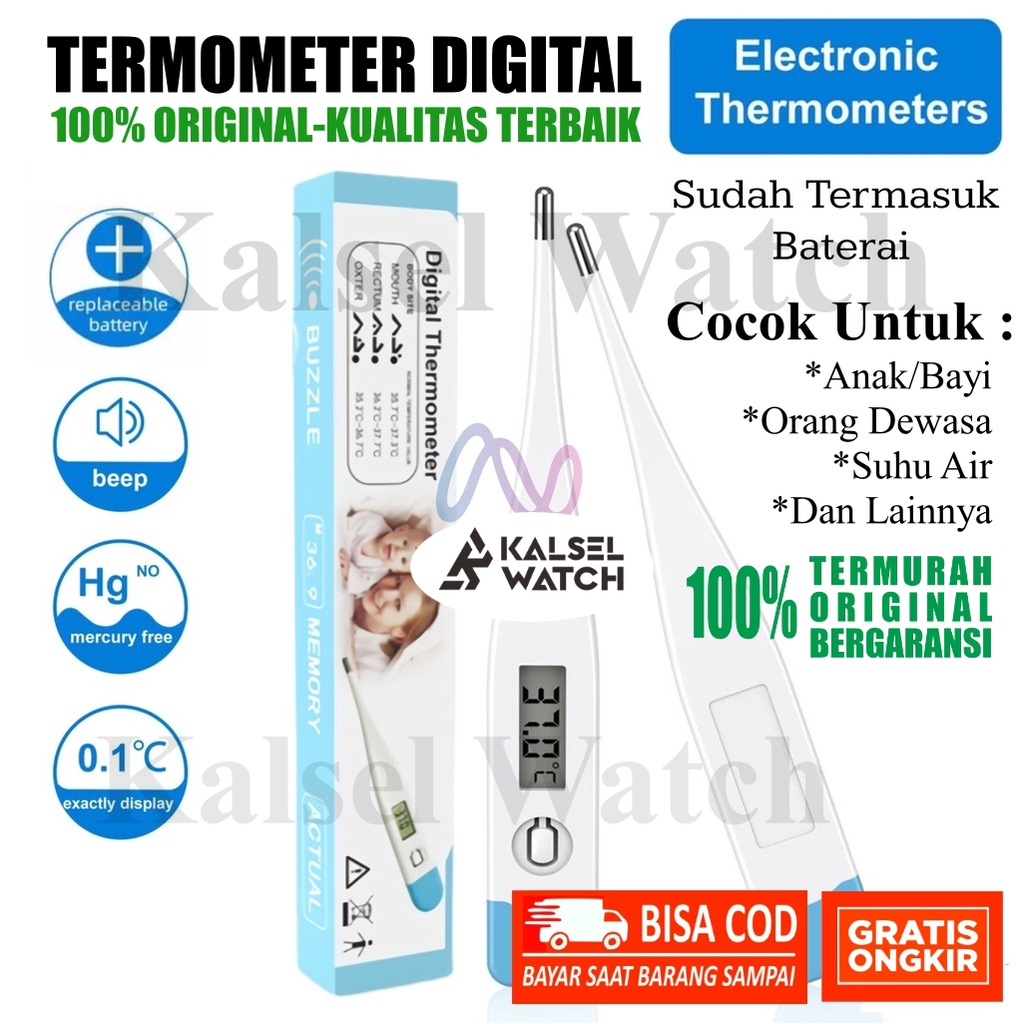 Jual Thermometer Digital Alat Ukur Suhu Tubuh Termometer Dewasa Anak ...