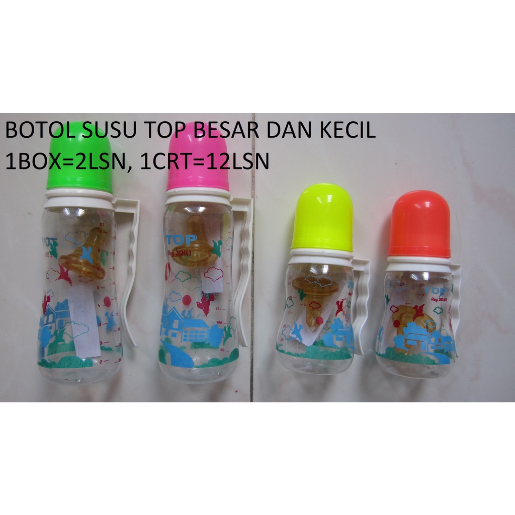 Jual Botol susu Top KECIL 125 CC DAN BESAR 240 cc HARGA PER 1PC, BOTOL ...