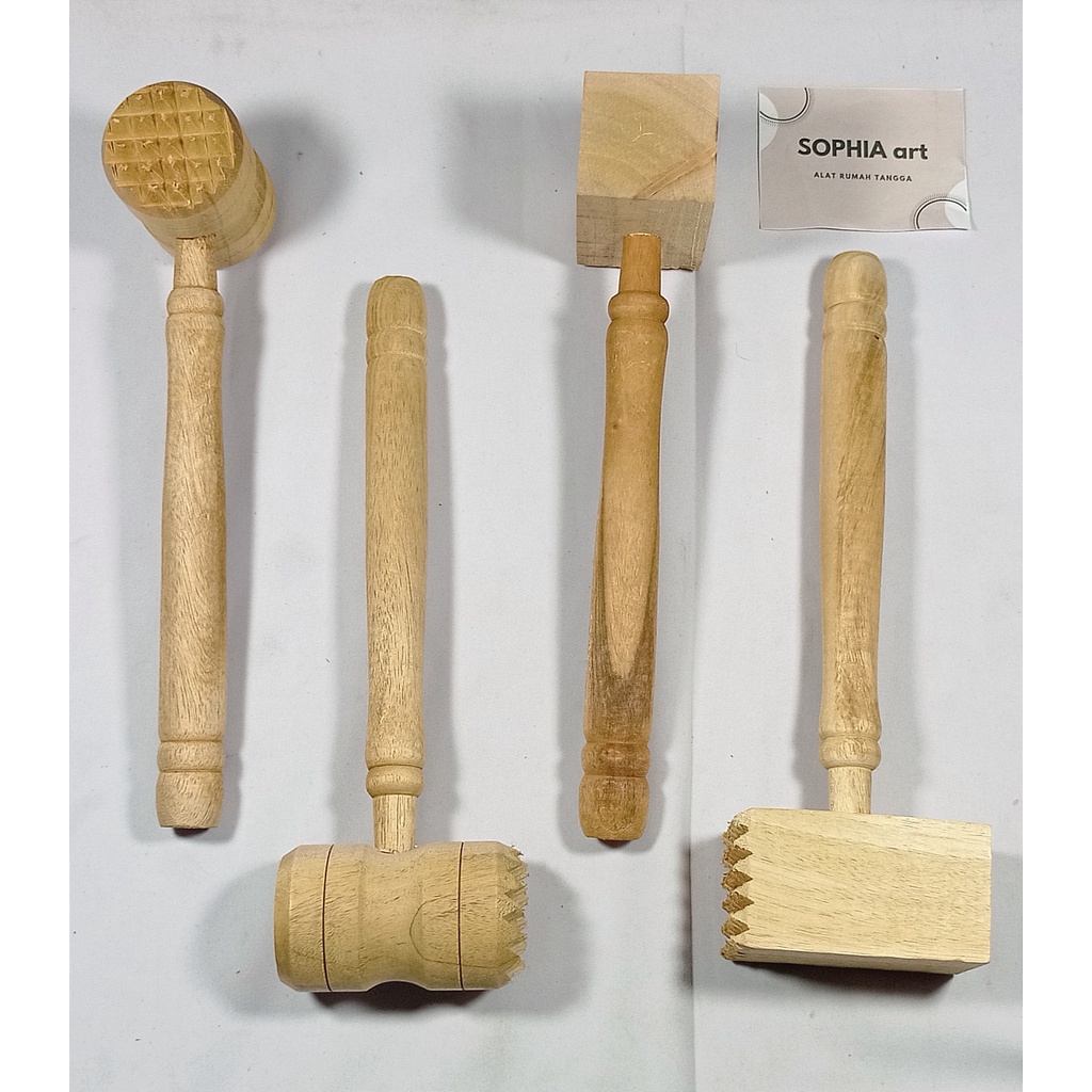 Jual palu kayu daging ayam meat hammer gepukan pemukul alat gepuk ...