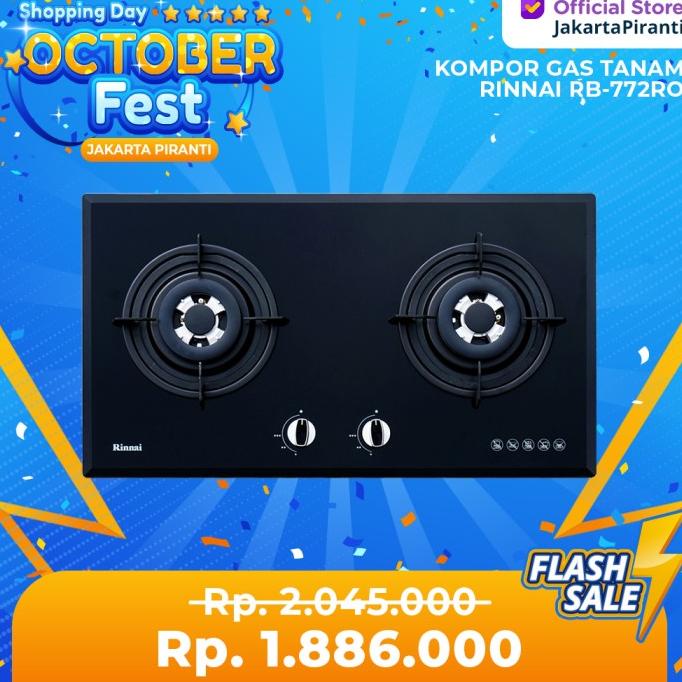 Jual Built-in Gas Hob Kompor Gas Tanam 2 Tungku Rinnai RB-772 RO (G) | Shopee Indonesia