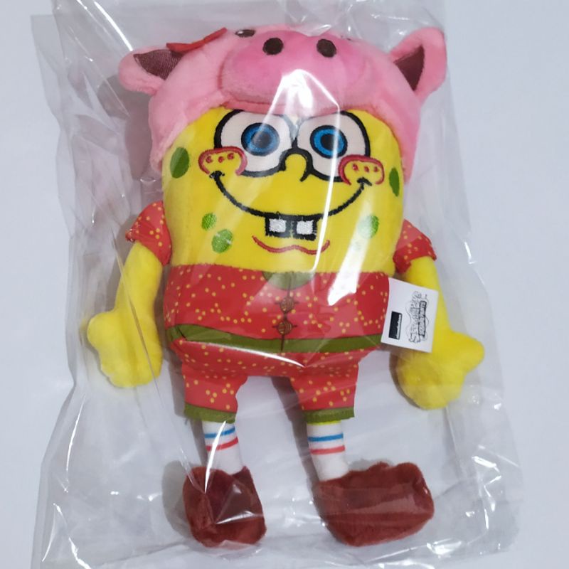 Jual Plush Plushie Boneka SpongeBob SquarePants Pig Hat Chinese ...