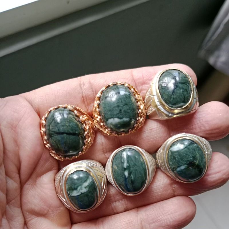 Jual CINCIN BATU AKIK NATURAL GIOK SOJOL HITAM SIGIMARU PALU SULAWESI ...