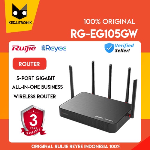 Jual NEW Ruijie Reyee RG-EG105GW All-in-One Business Wireless Router | Shopee Indonesia