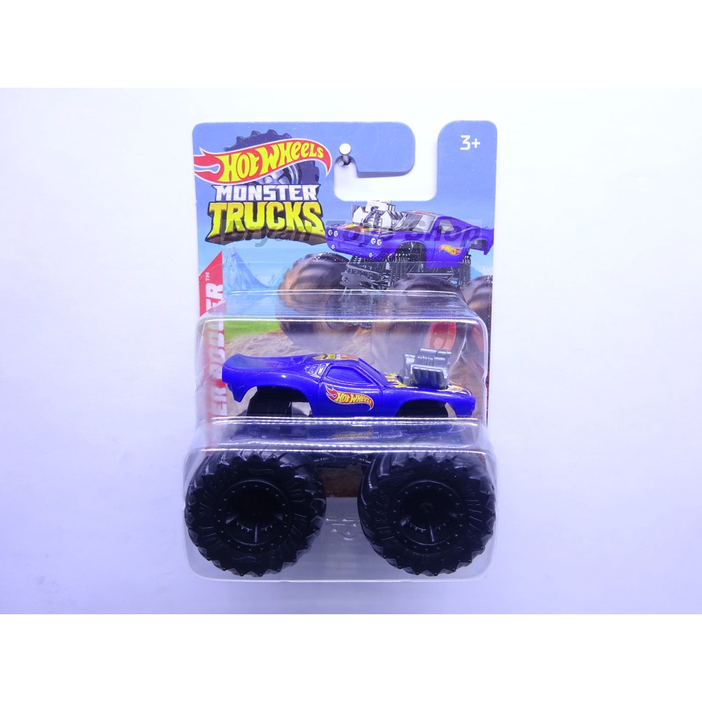 Jual Hot Wheels Mini Monster Trucks Rodger Dodger Biru | Shopee Indonesia
