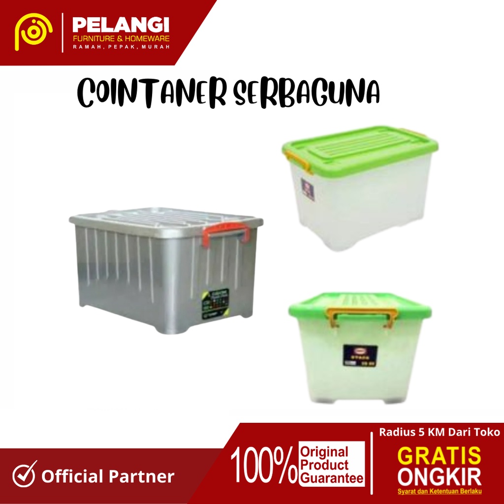 Jual Container Box Serbaguna roda MPW 180L, 140L, 90L, 60L, 45L, 30L | Organizer Container box ...