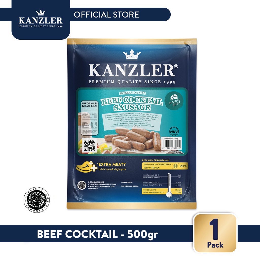Jual KANZLER BEEF COCKTAIL 500 GR | Shopee Indonesia
