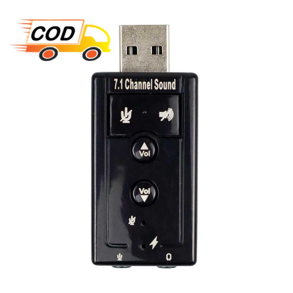 Jual Sound Card Adapter USB Virtual 7.1 Channel Surround External Audio Indikator LED Mengubah ...