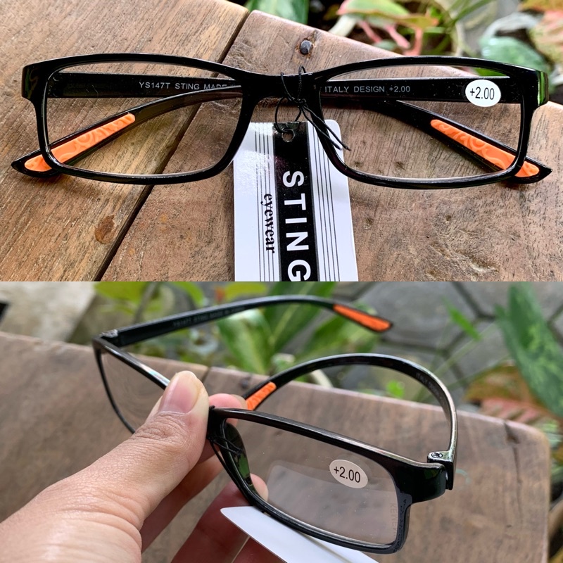 Jual Kacamata Baca Plus Frame Tangkai Lentur | Shopee Indonesia