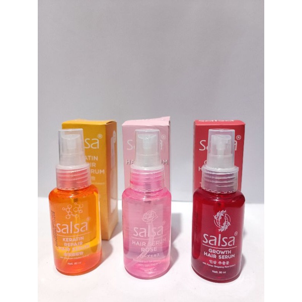 Jual Salsa Hair Serum Spray Keratin/Rose/Growth - 80ml | Shopee Indonesia