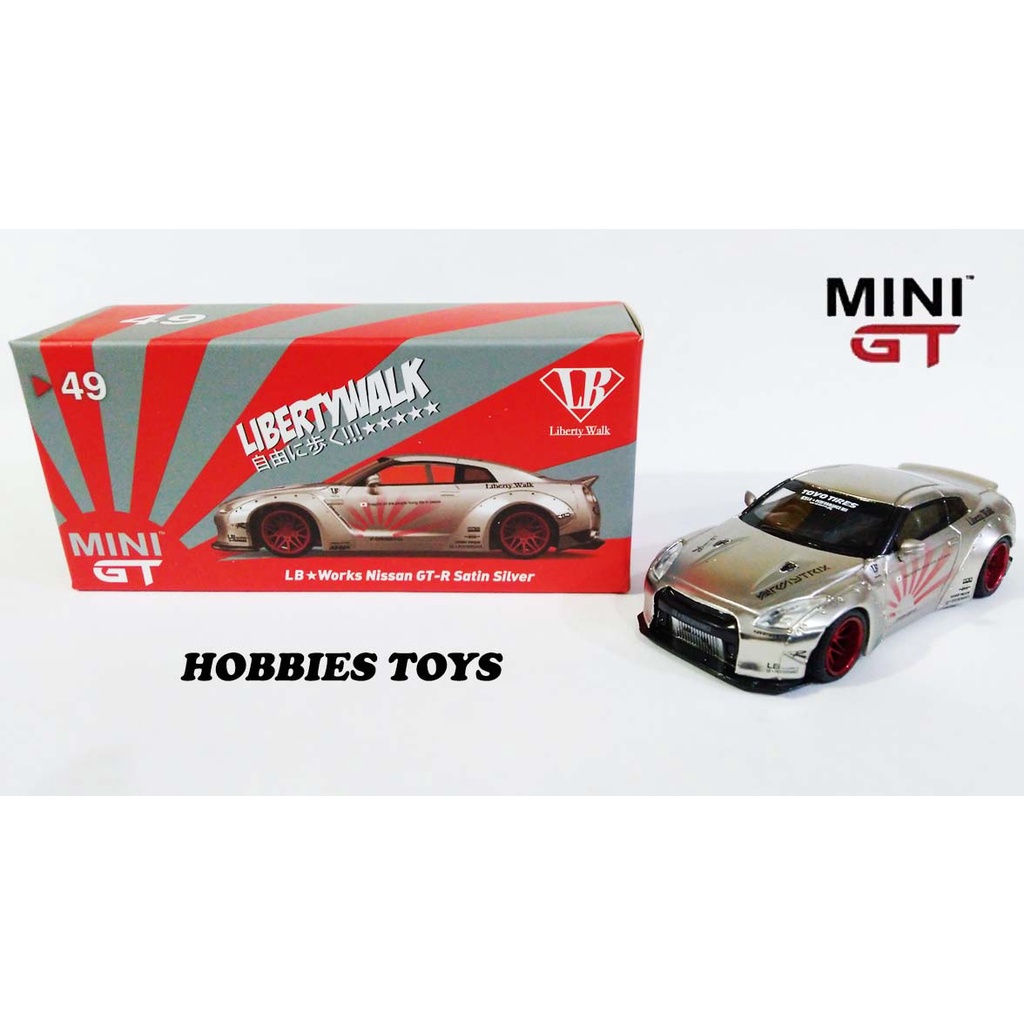Jual MINI GT 49 LB WORKS Nissan GT-R R35 Satin Silver | Shopee Indonesia