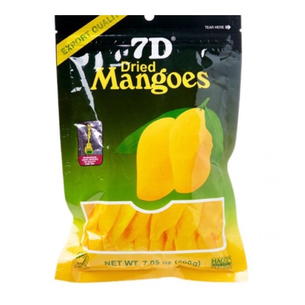 Jual 7D Dried Mangoes Manisan Mangga Oleh Oleh Halal filipina 100g 200gr Buah Kering Manga ...